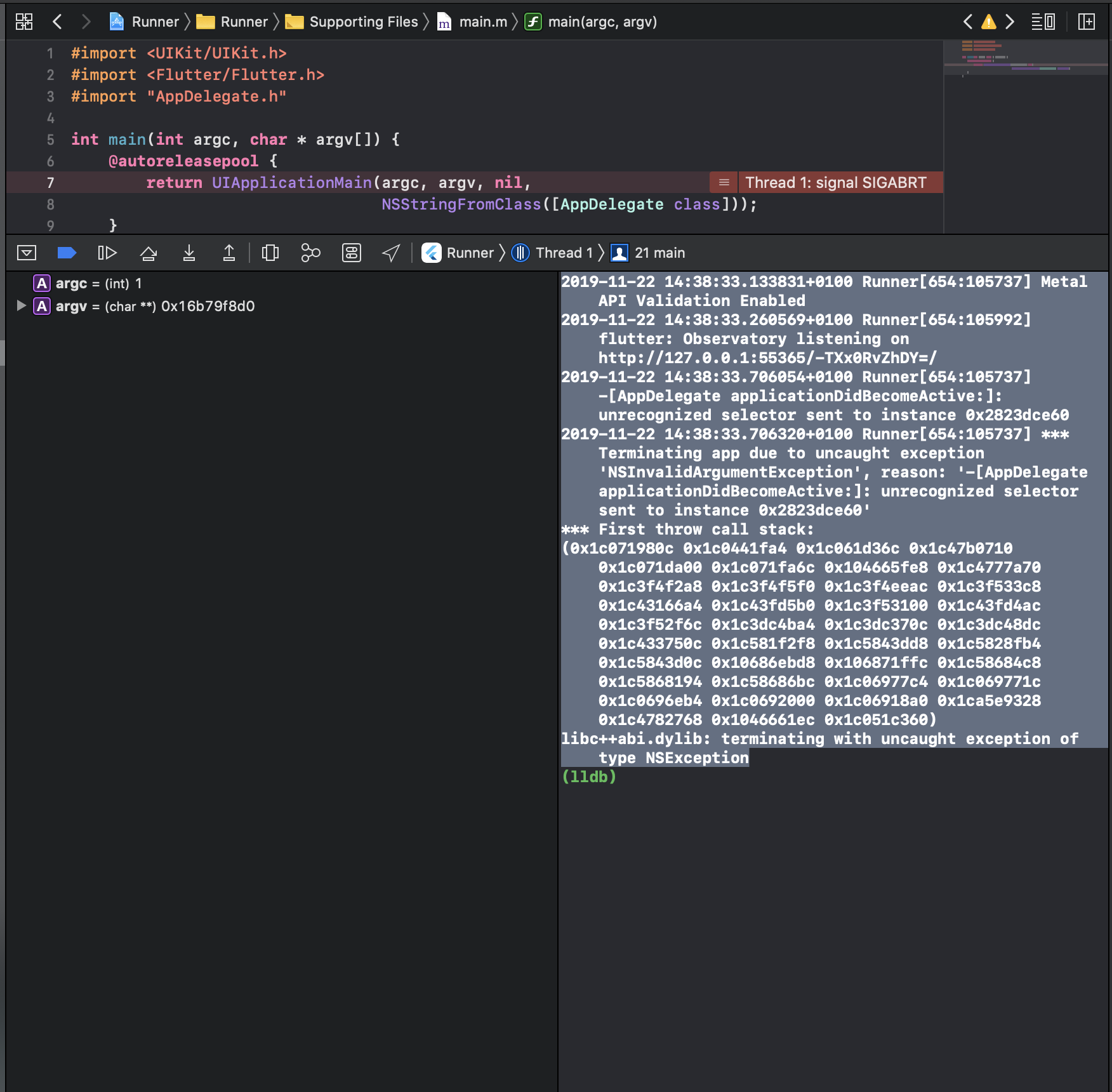 cannot run example on iPhone · Issue #314 · tekartik/sqflite · GitHub