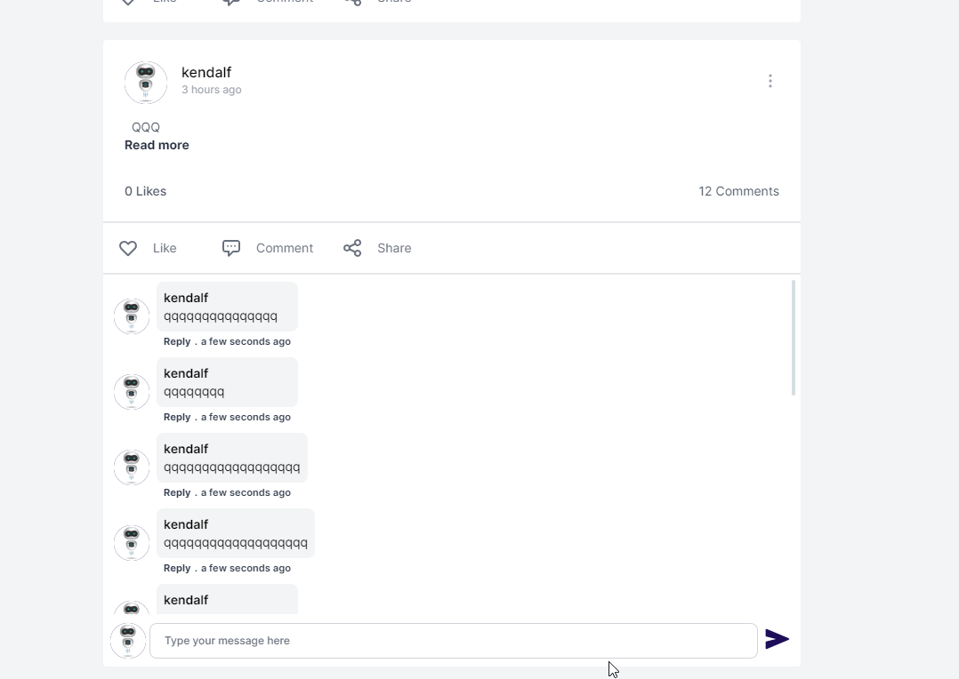 Flow - Scroll up in comments on flow post when adding a new comment · Issue #606 · threefoldtech ...