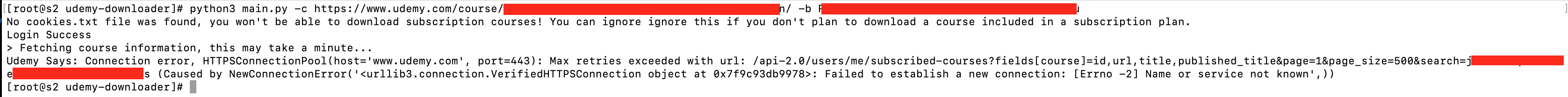 [BUG] Error Running Script · Issue #73 · Puyodead1/udemy-downloader · GitHub