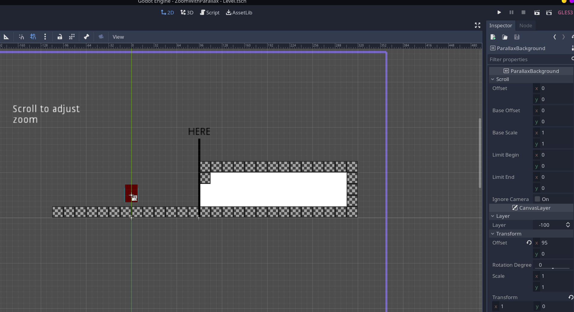 ParallaxBackground offset + zoom moves layers around · Issue #48342 · godotengine/godot · GitHub