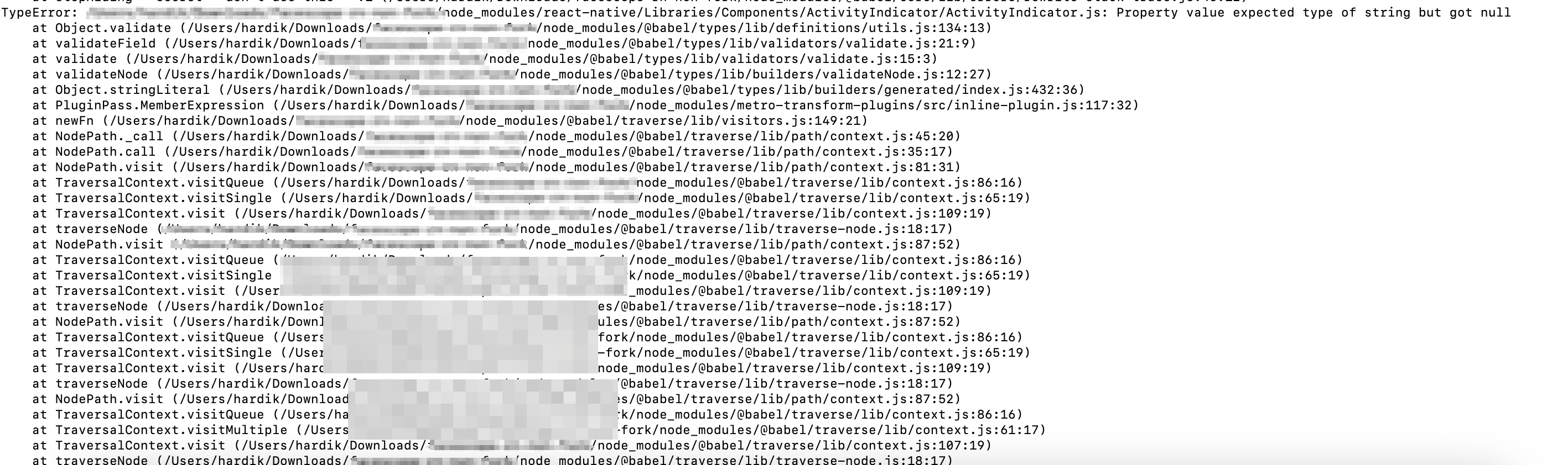 Typeerror Property Value Expected Type Of String But Got Null · Issue