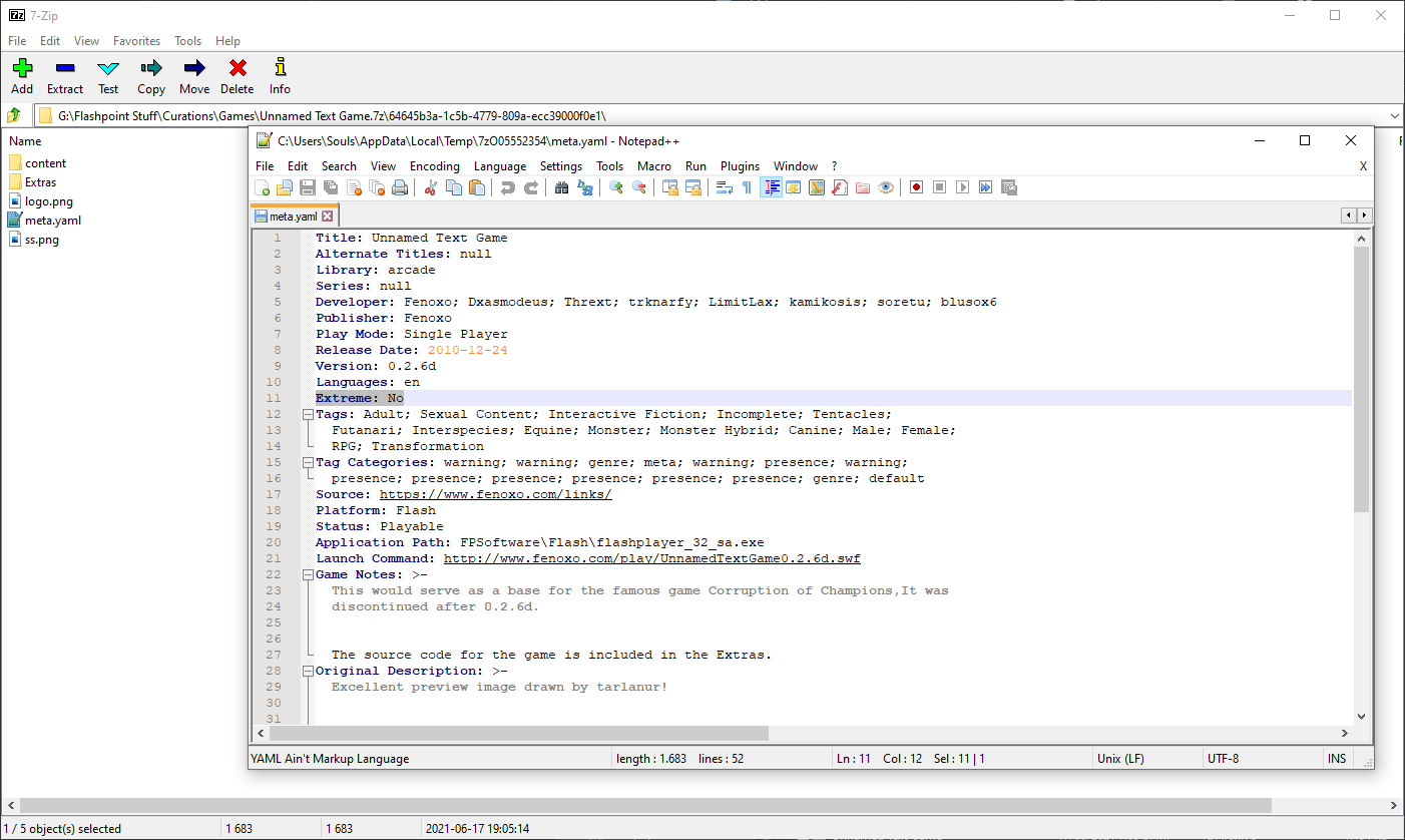 [BUG] Extreme meta field exported in the meta.yaml on Core · Issue #222 ...