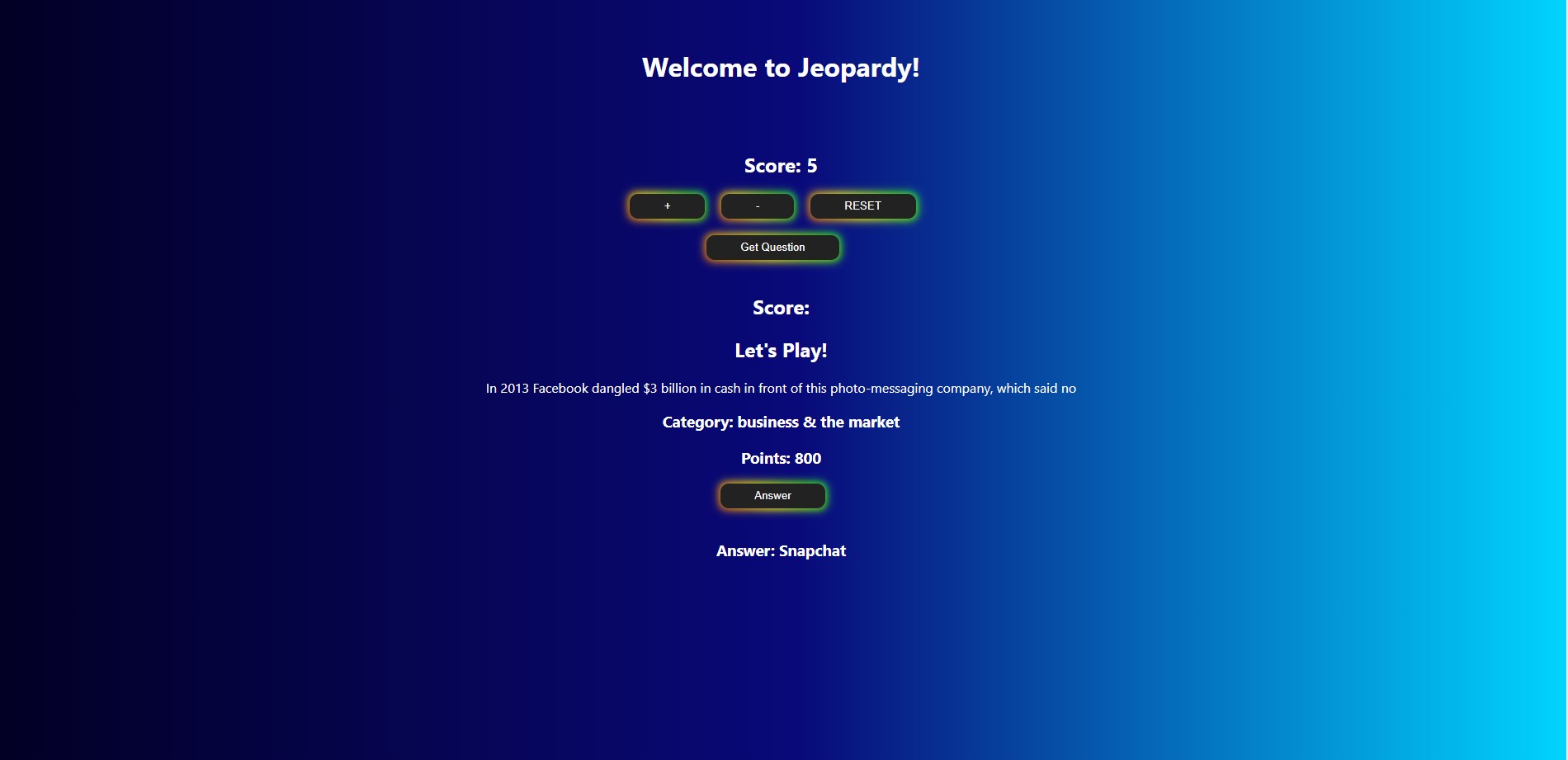 GitHub - mahdyah/Jeopardy-App