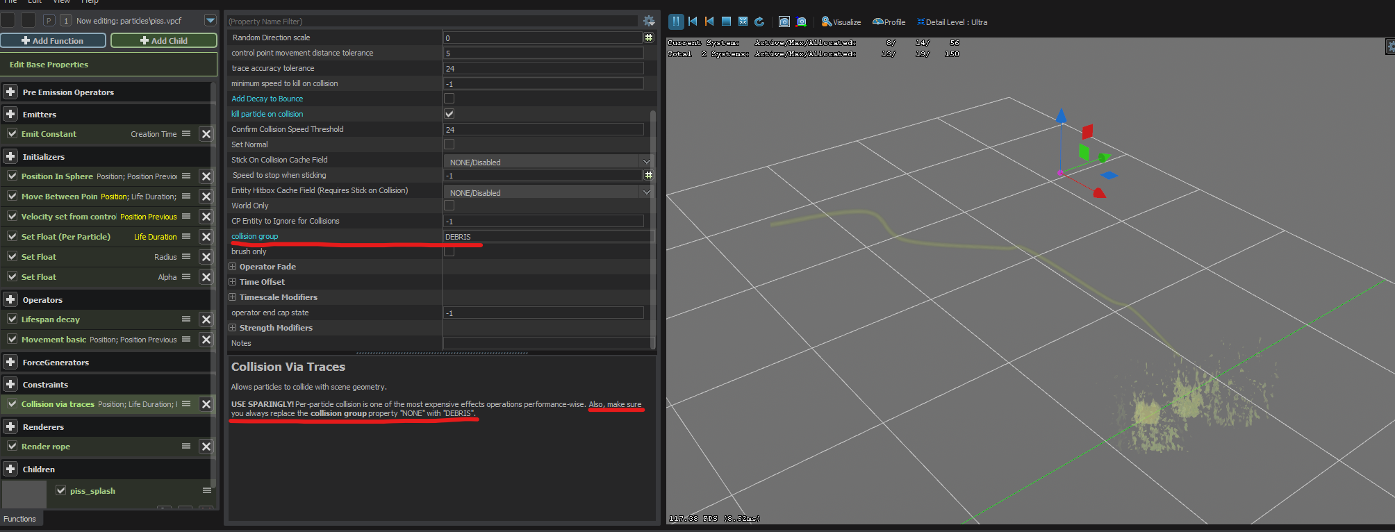 "Collision via traces" still uses collision groups for particles · Issue #2985 · Facepunch/sbox ...