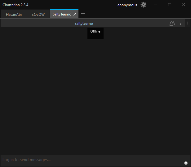 Channel messages don't load and always shows channel as offline · Issue ...