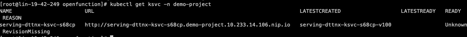 Ready Unknown · Issue 289 · Openfunction Openfunction · Github