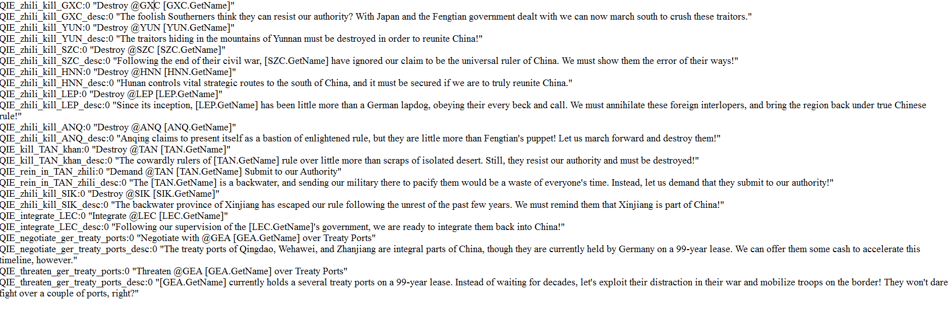 Qie Normal Qing Cant Attack Or Let A Zhili Aligned Xinjiang Join Its Faction · Issue 8333 