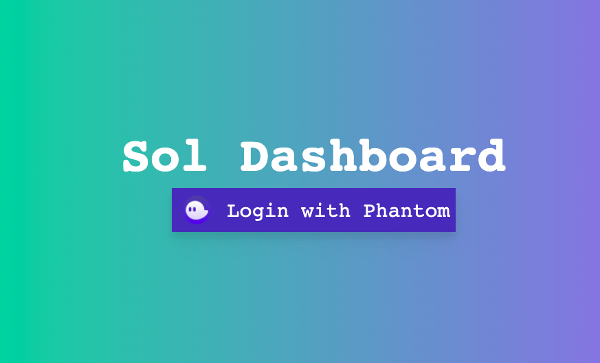 GitHub - fluturecode/solana-web3-dashboard
