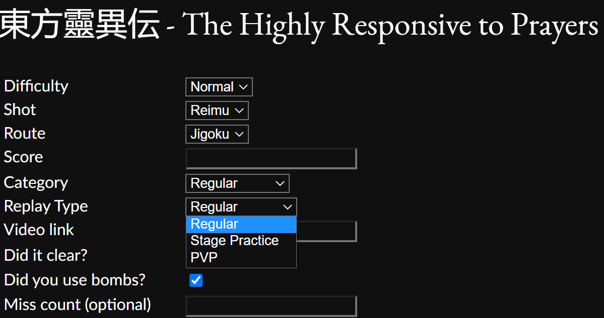 Other Pc 98 Games Incorrectly Displaying Pvp As A Replay Type Option · Issue 316 · N Rook 