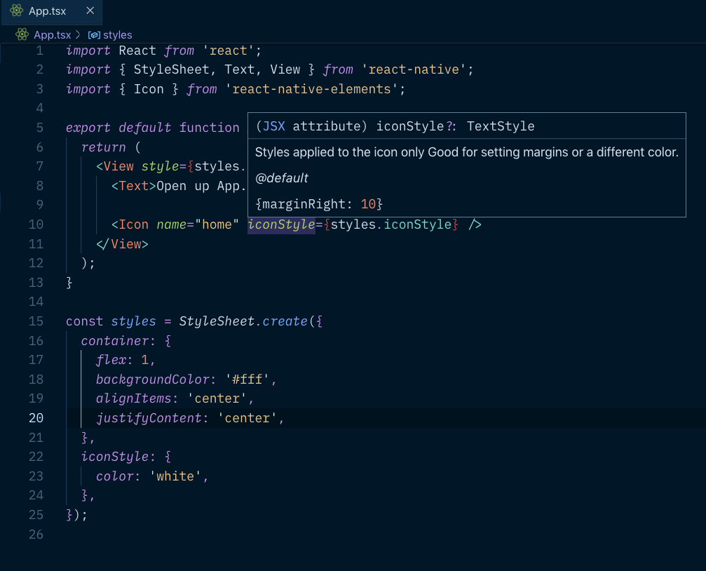 Icon: iconStyle has mismatching types · Issue #2120 · react-native-elements/react-native ...
