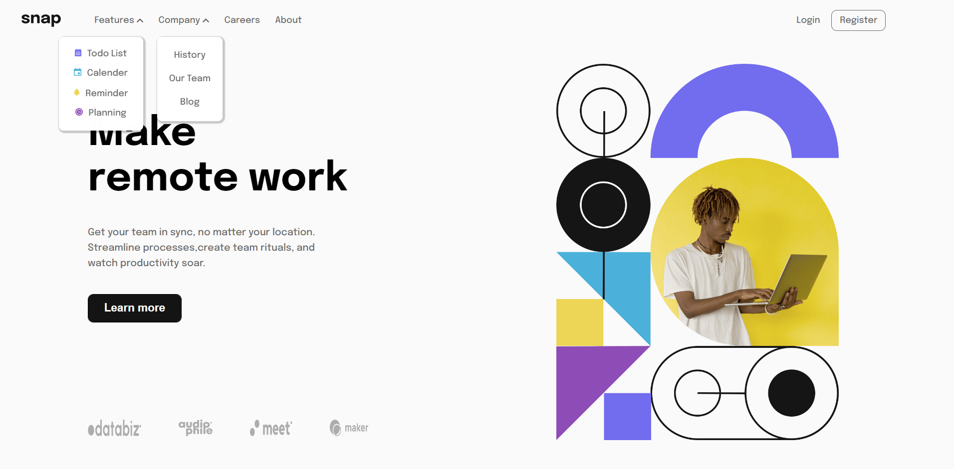 GitHub - hamko34/Intro-section-with-dropdown-navigation