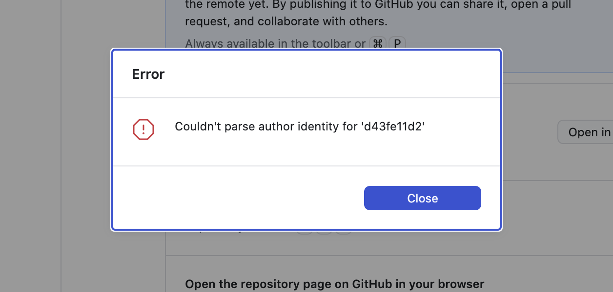 Couldnt Parse Author Identity For Alert · Issue 11197 · Desktopdesktop · Github 