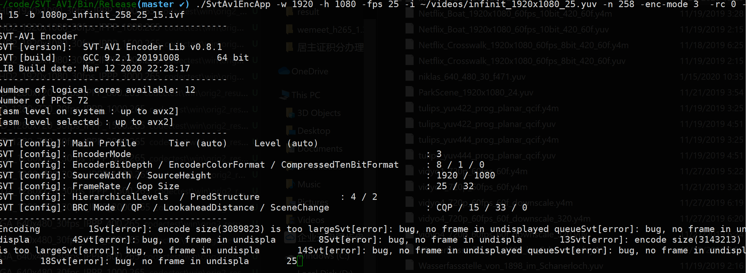 encoding error causing by extra large encode size under small qp (#1136 ...