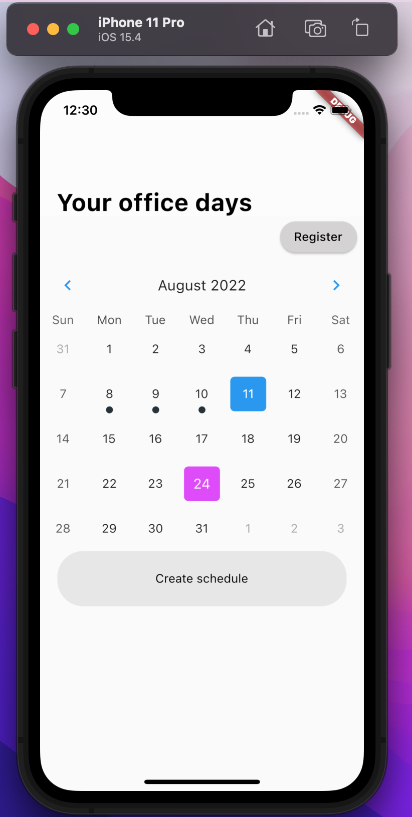 GitHub - Gray-Yang/Gray_calendar_register: A mobile app written in ...