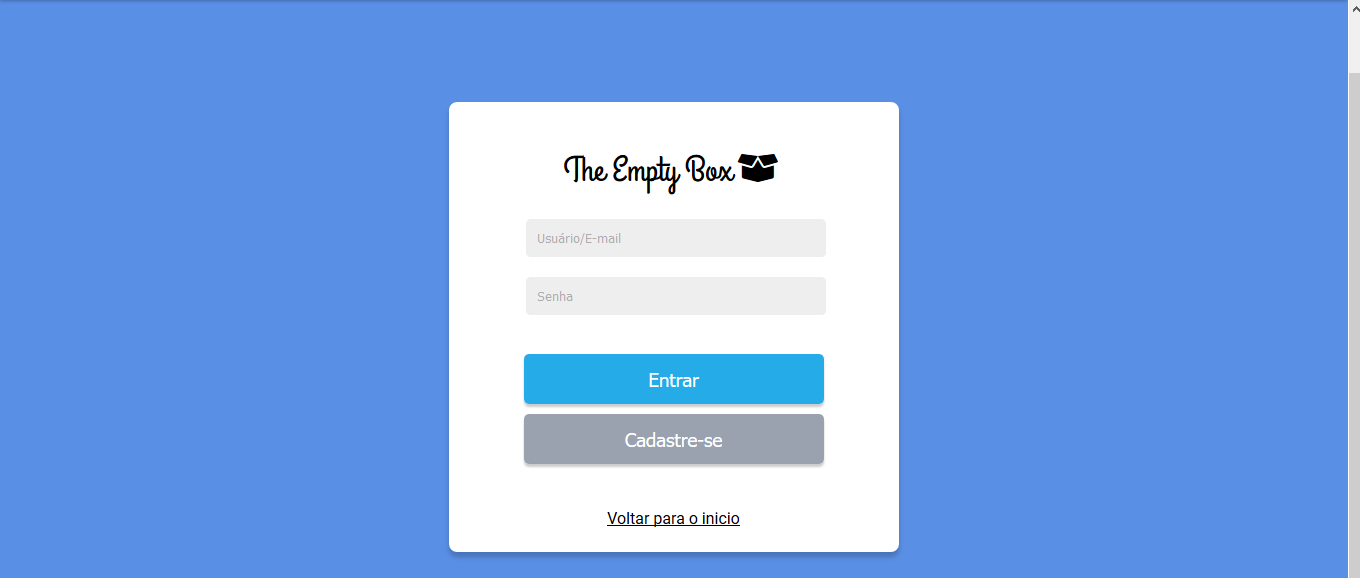 GitHub - gusdeoliveira/the-empty-box: Projeto Front-End para o site de ...