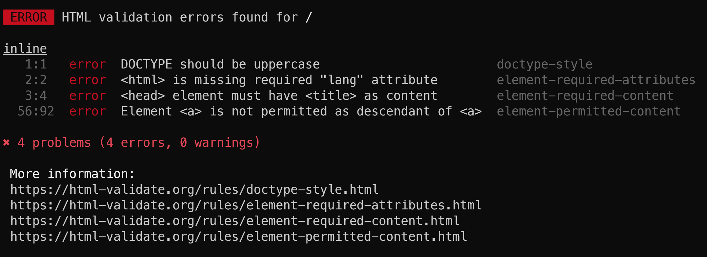 Display Hints To Solve Issues · Issue 1 · Nuxt Moduleshtml Validator · Github