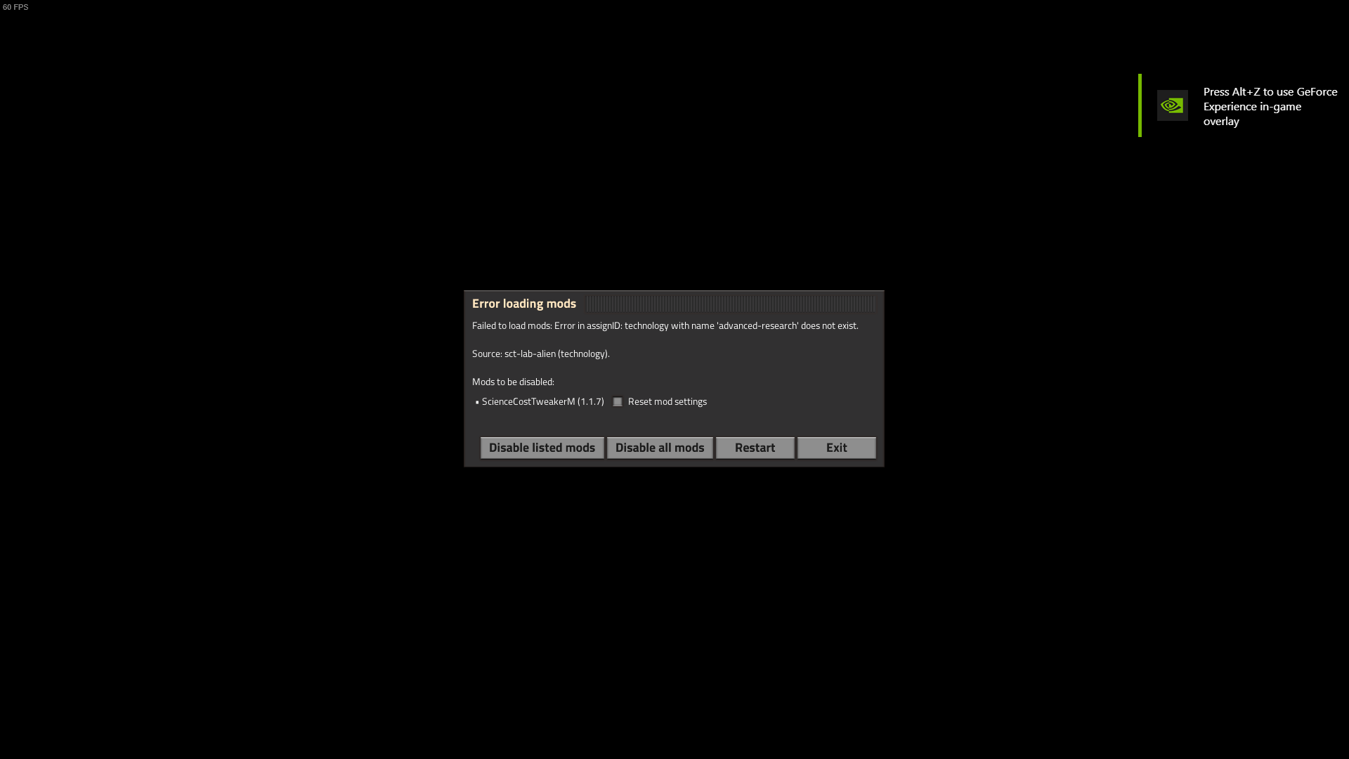 Error on startup with SCT · Issue #162 · modded-factorio/SeaBlock · GitHub
