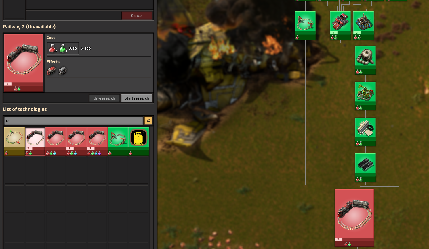 Railway 2 unresearchable with Pyanodons Industry mod · Issue #117 ...