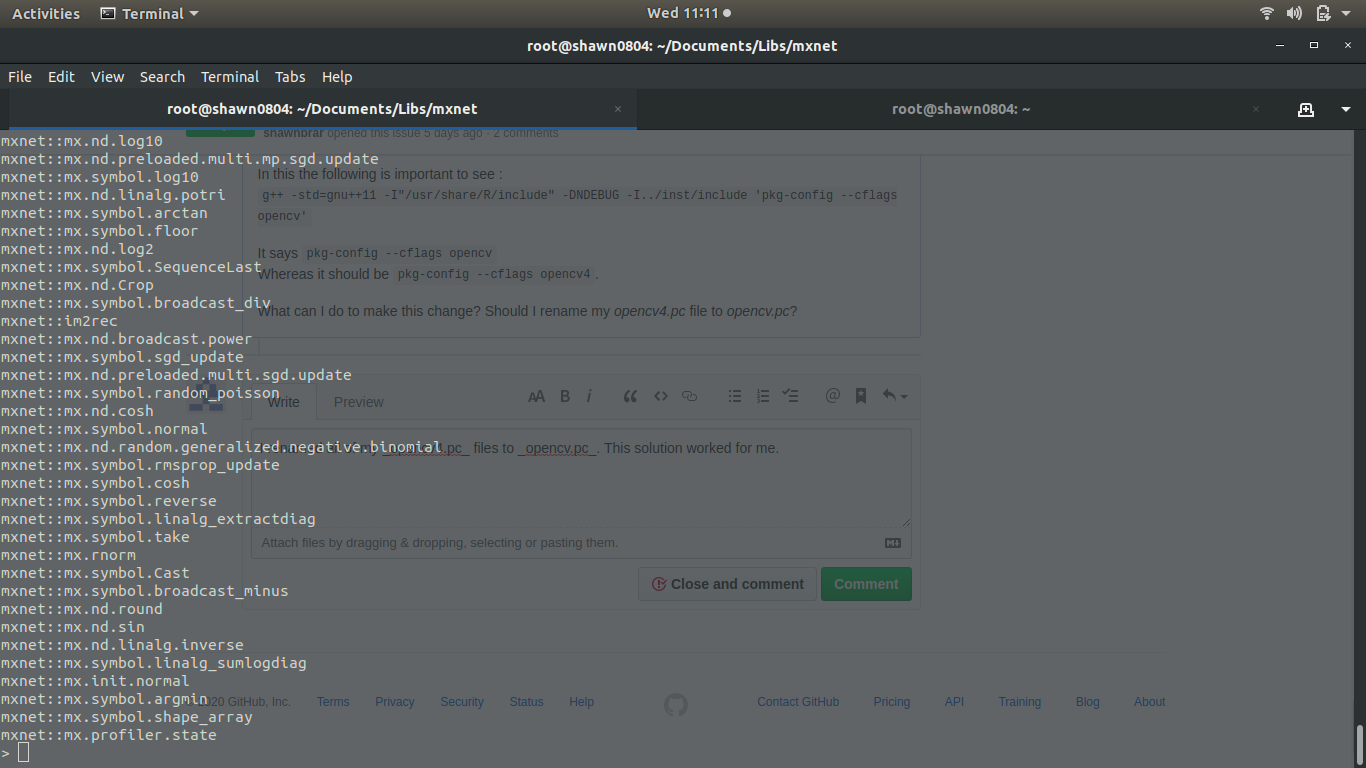 Mxnet doesn't install for R if OpenCV is build on linux · Issue #17359 · apache/mxnet · GitHub