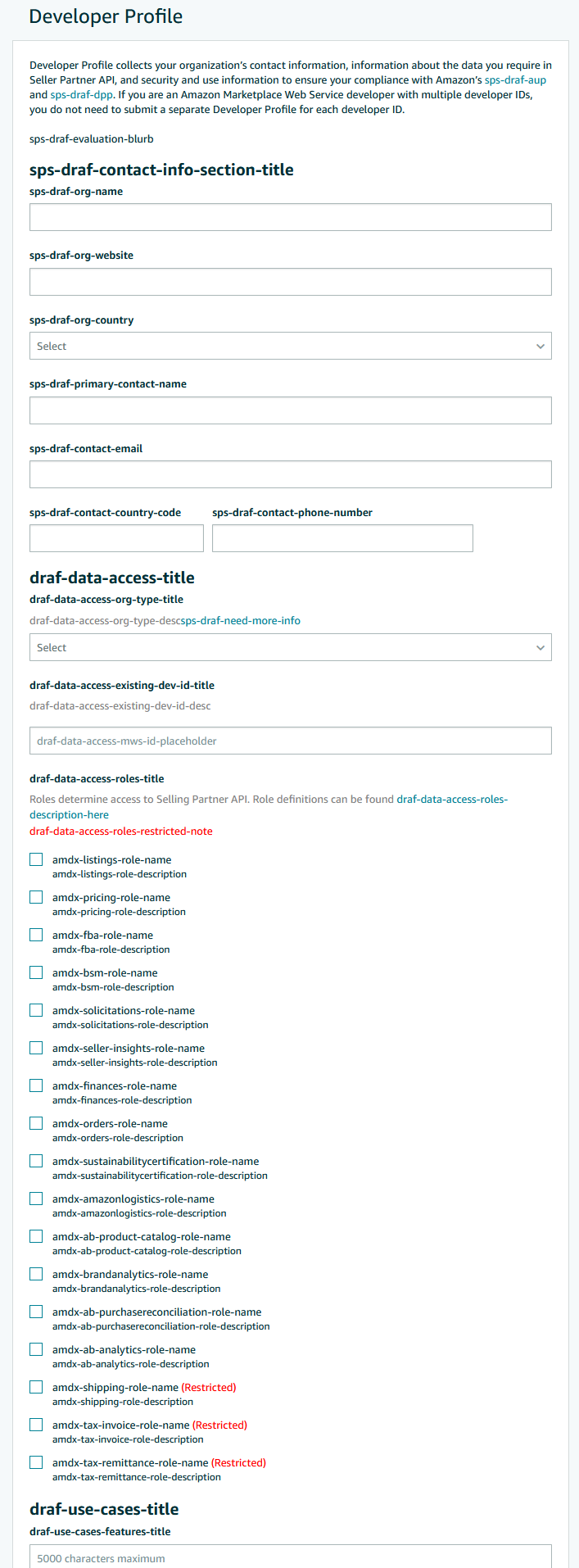 Strange developer registration form? · amzn selling-partner-api-models · Discussion #3581 · GitHub