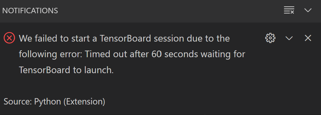 tensorboard failed to start · Issue #145954 · microsoft/vscode · GitHub