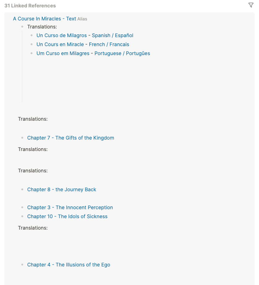 Linked and Unlinked references section not functioning correctly nor rendering properly · Issue ...