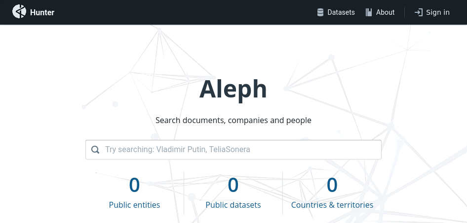 FEATURE: Customizable landing/index page · Issue #2496 · alephdata/aleph · GitHub