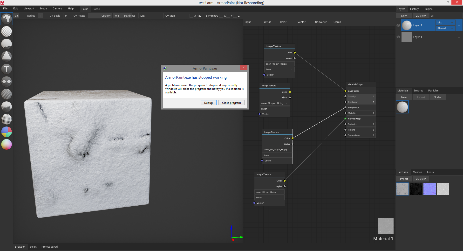 Constant crashing · Issue #280 · armory3d/armortools · GitHub