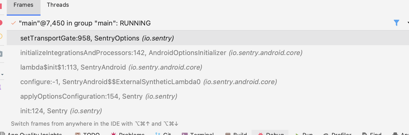 Settransportgate Has No Effect · Issue 2565 · Getsentrysentry Java · Github