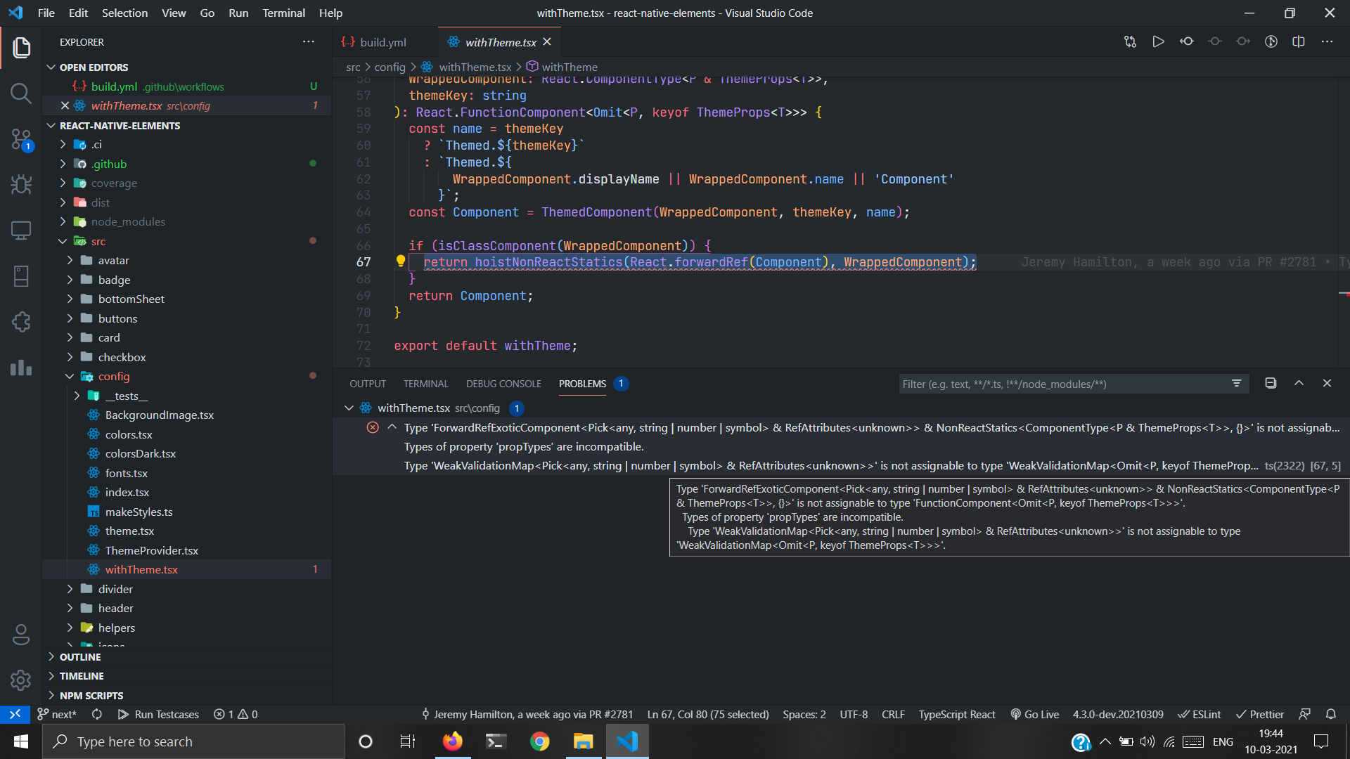 Build failed · Issue #2818 · react-native-elements/react-native-elements · GitHub