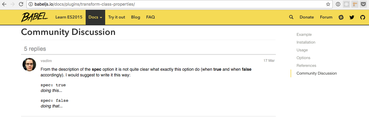 Sidebar navigation overlays community discussion on docs · Issue #1382 ...