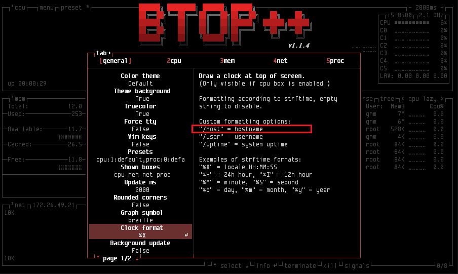[REQUEST] Display system hostname · Issue #229 · aristocratos/btop · GitHub