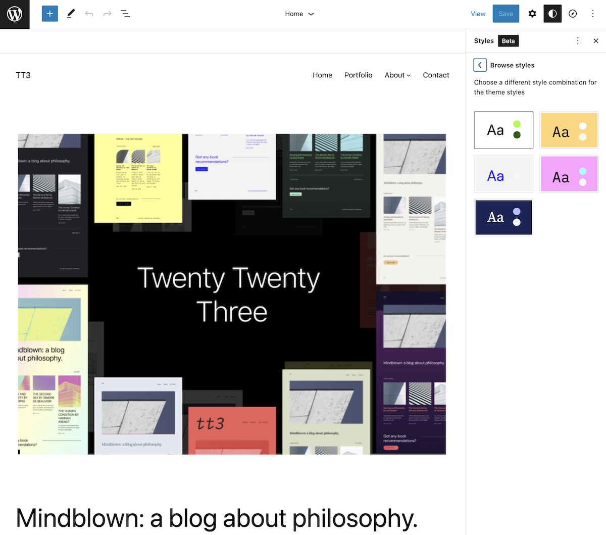 Consider adding variations in theme screenshot · Issue #163 · WordPress/twentytwentythree · GitHub