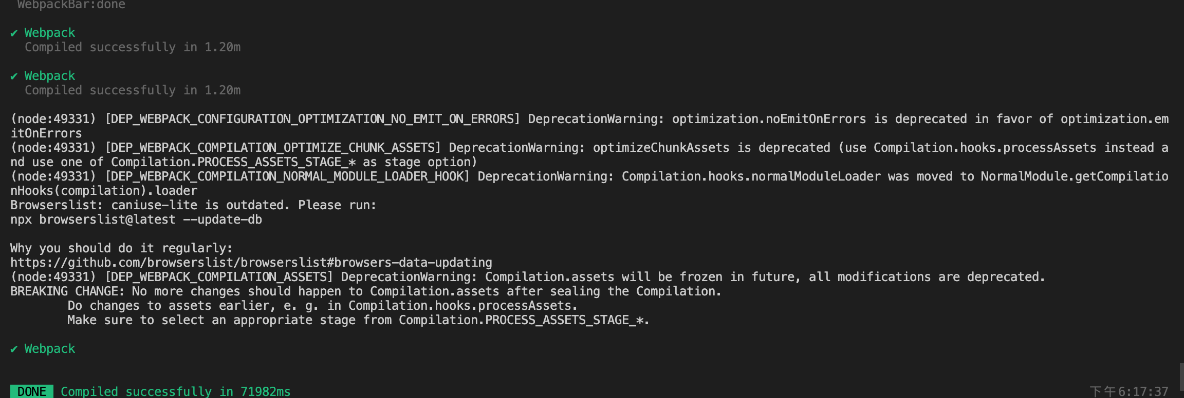 🧐[问题] optimization.noEmitOnErrors is deprecated in favor of optimization.emitOnErrors · Issue ...