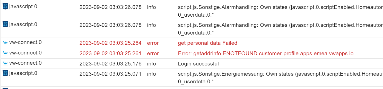 vw-connect adapter for ioBroker does not work anymore at least with Skoda Enyaq · Issue #270 ...