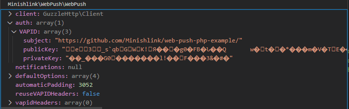 Exception has occurred. RuntimeException: Unable to create the key · Issue #307 · web-push-libs ...