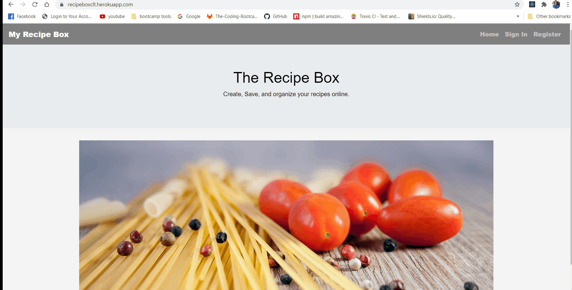 GitHub - ecorreale/RecipeBox: Organize and maintain your favorite recipes
