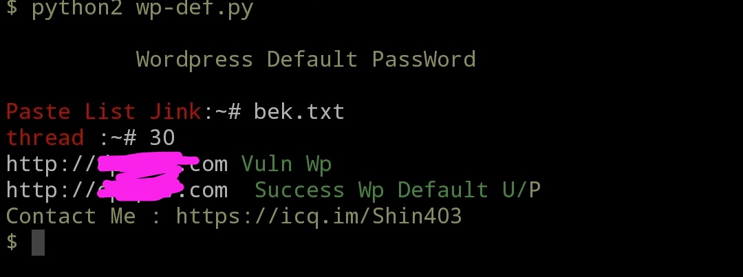 GitHub - Jenderal92/Wordpress-Default-Password: python 2.7