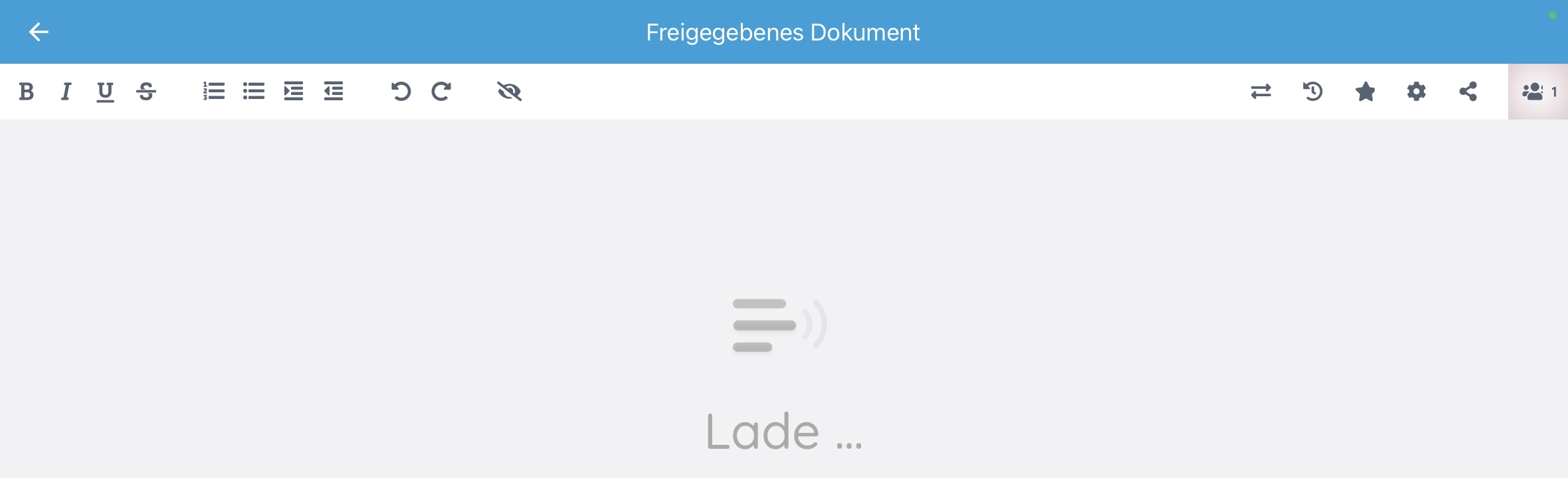 Etherpad not working on Jitsi IOS App, opening shared document causes endless loading on IPad ...