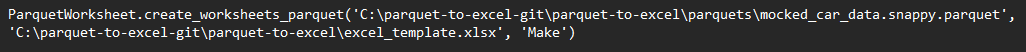 GitHub - Taynor/parquet-to-excel: Solution to dynamically build, format ...