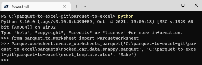 GitHub - Taynor/parquet-to-excel: Solution to dynamically build, format ...