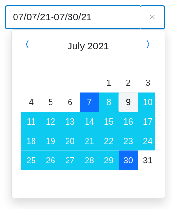 GitHub - scherler/datepicker: Date picker allows the user to select a specific date or a range ...