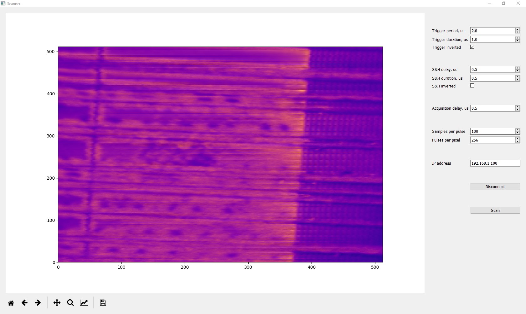 Finding the IP address of the board for Scanner application ...