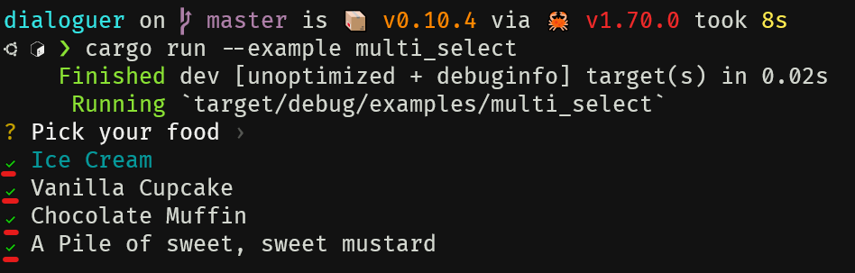 Multiselect Example Doesnt Work Selection Is Never Re Rendered · Issue 264 · Console Rs