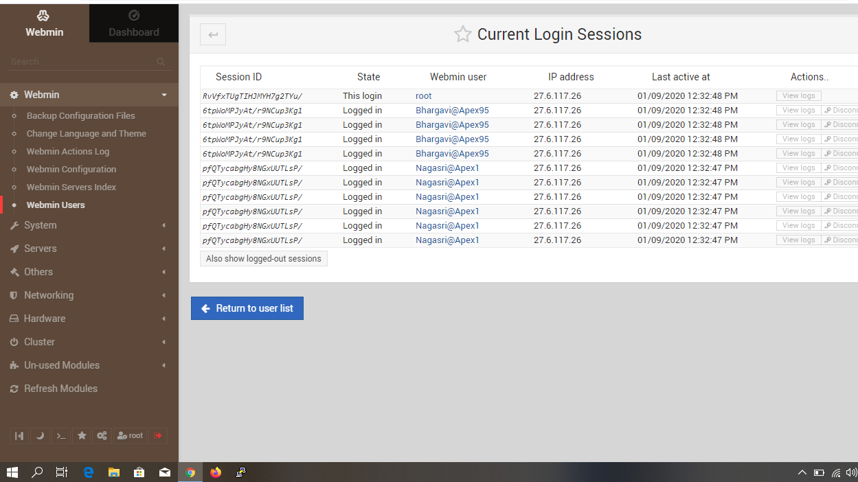 issue with view login sessions · Issue #1175 · webmin/webmin · GitHub