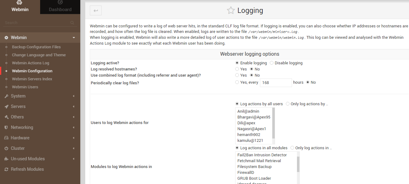 issue with view login sessions · Issue #1175 · webmin/webmin · GitHub