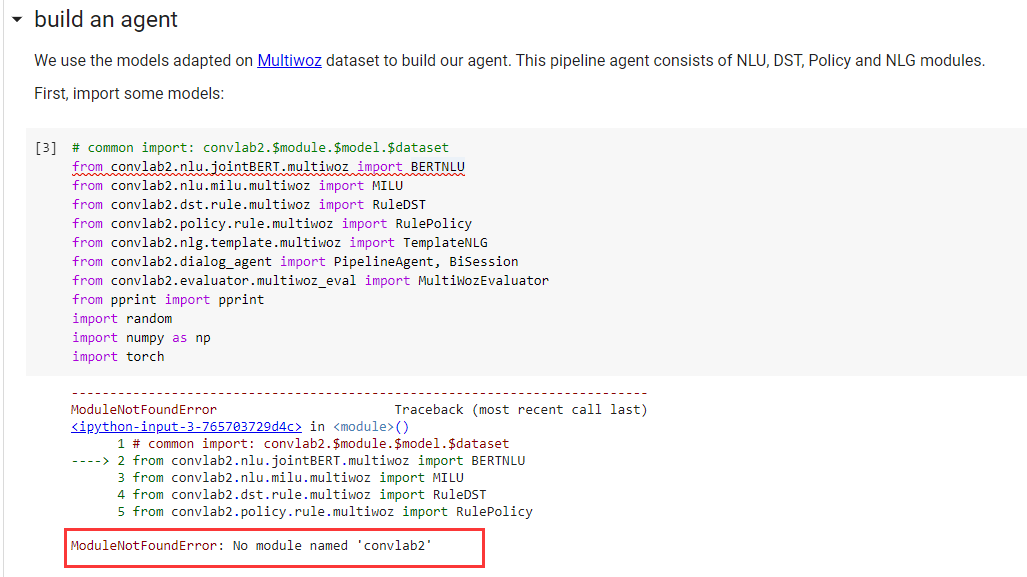 [BUG] when runing the "Tutorials Getting Started (Have a try on Colab ...