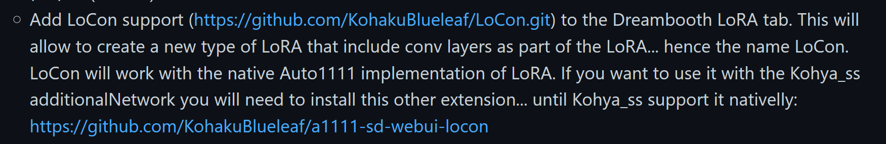 Notice: LoCon will not work natively in a1111 sd-webui · Issue #275 ...