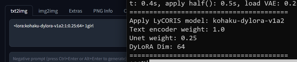 Enhancement: Modification of a1111-sd-webui-lycoris to act as standard lora/lycoris handler ...