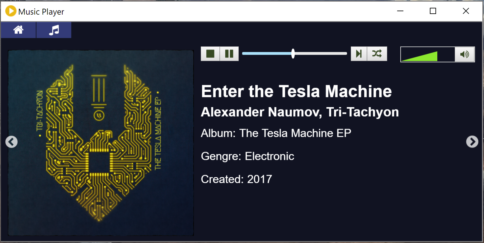 GitHub - Dinand01/MusicPlayer: A .NET media player using React